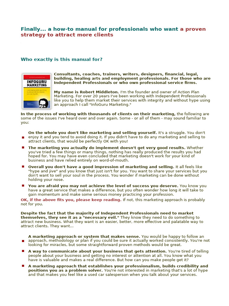 InfoGuru | PDF | Marketing | Internet Forum