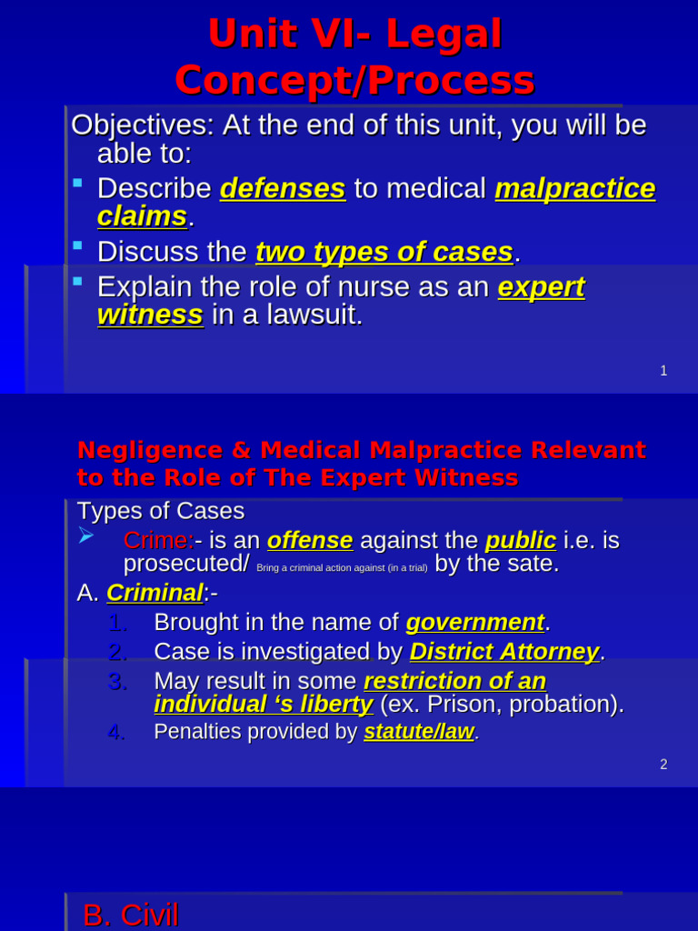 7 Legal Concept | PDF | Tort | Negligence