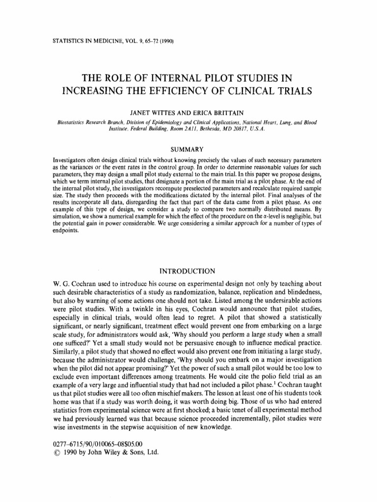Clinical Trial Efficiency Boost | PDF | Variance | Estimator