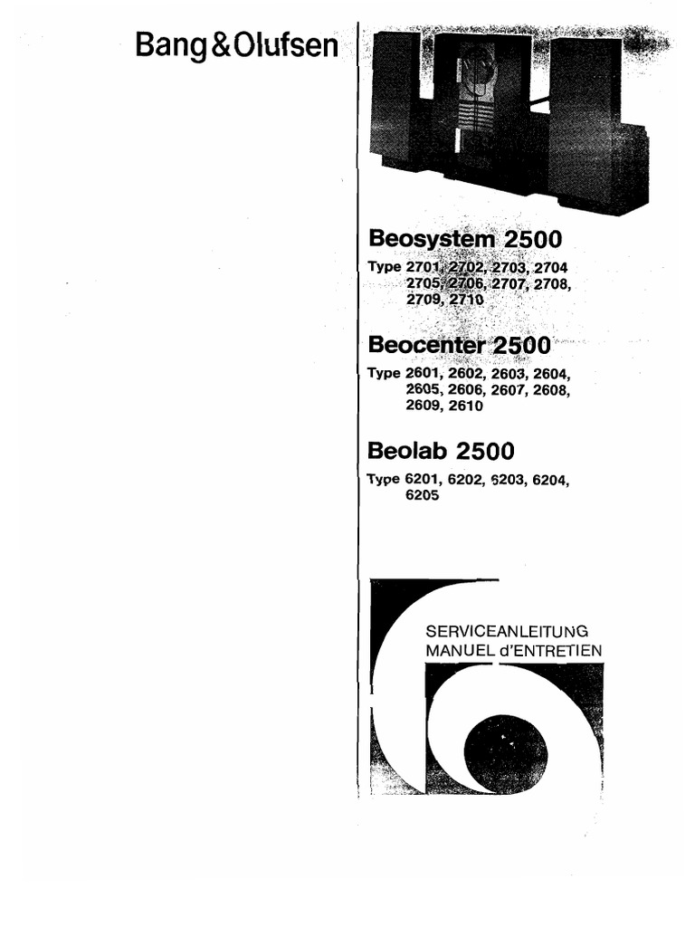 Beosystem 2500 Schematics | PDF