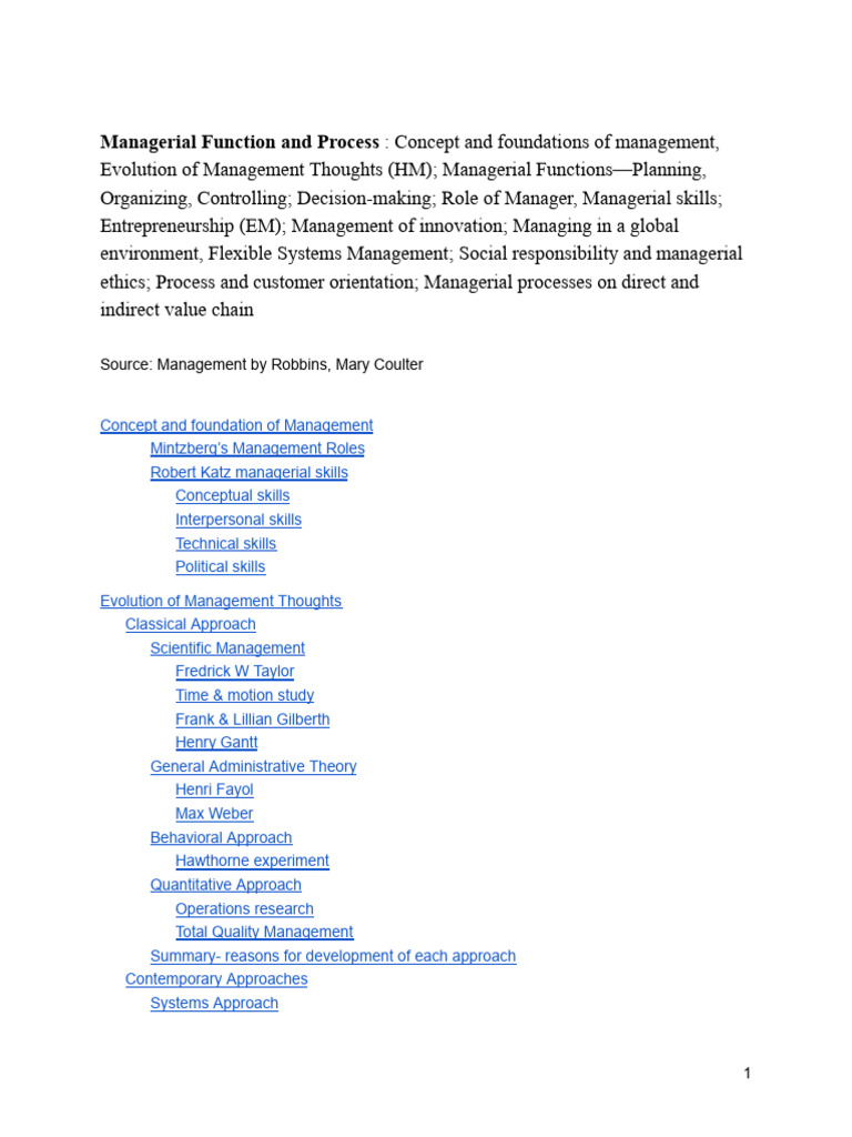 Fundamentals of Management | PDF | Entrepreneurship | Decision Making