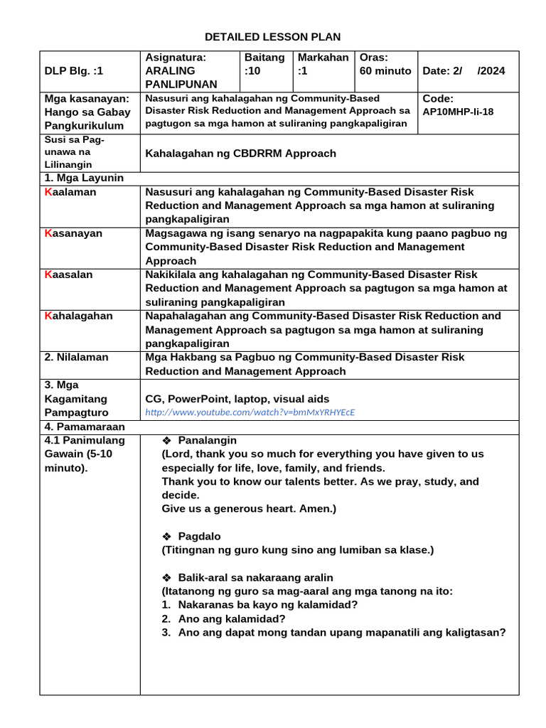 Conie Lesson Plan For Jhs | PDF
