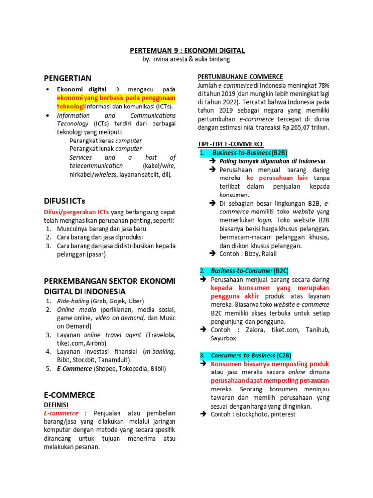 Materi Bab 9 - Lovina Aresta & Aulia Bintang | PDF