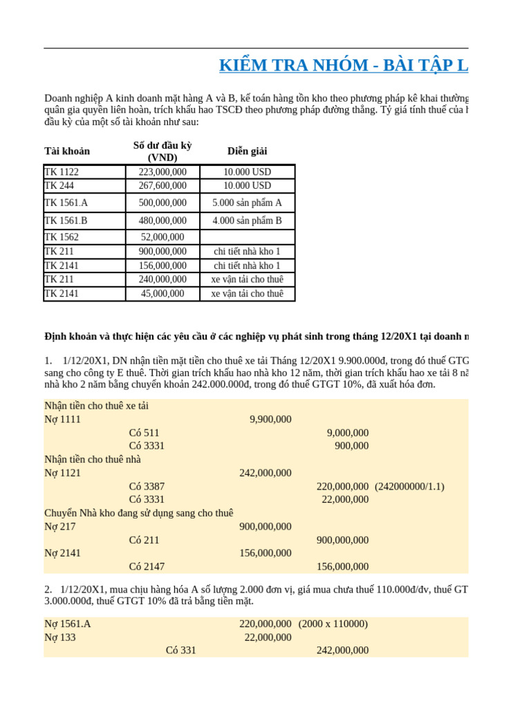 BT L N - KTTC2 - HK232 - DAP AN | PDF