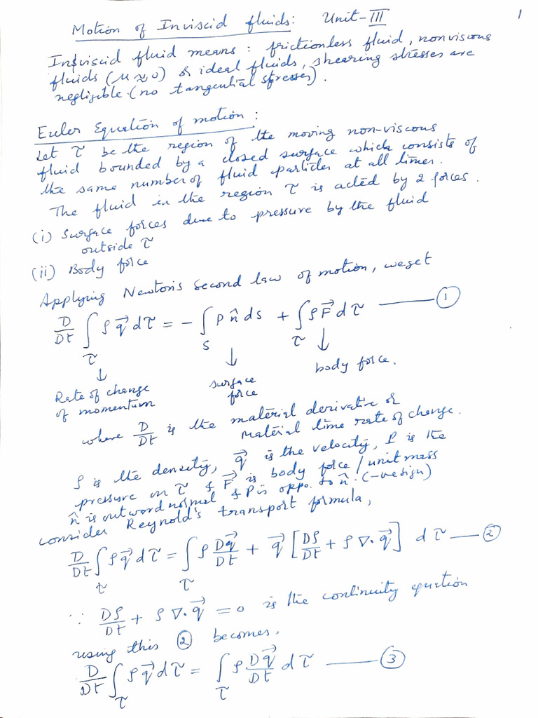 Fluid Mechanics 3rd Unit Pdf