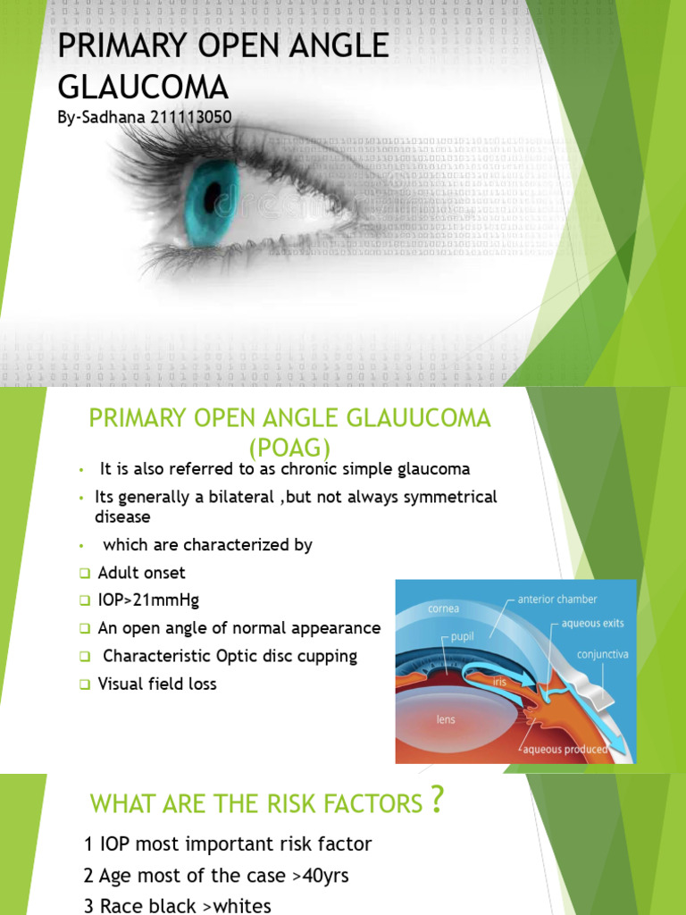 PRIMARY OPEN ANGLE GLAUUCOMA (POAG) (1) | PDF
