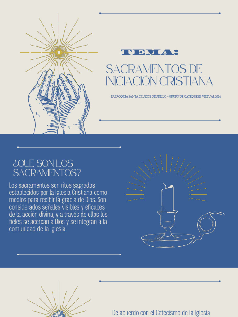 Los Sacramentos de Iniciacion Cristiana | PDF | Confirmación | eucaristía