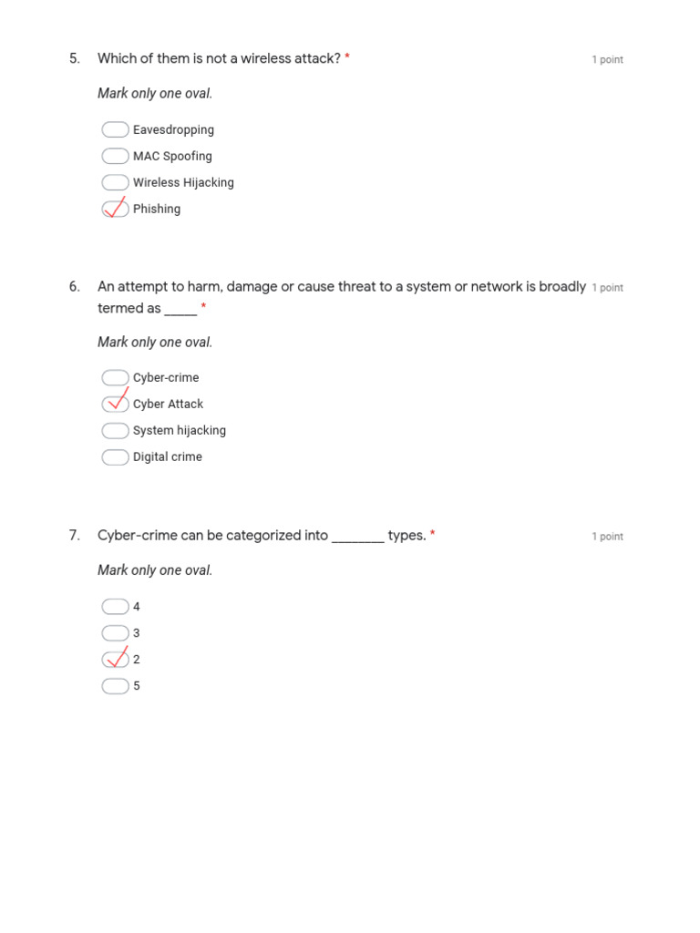 Fundamentals of Cyber Security MCQ With Answers | PDF | Computer Security | Security