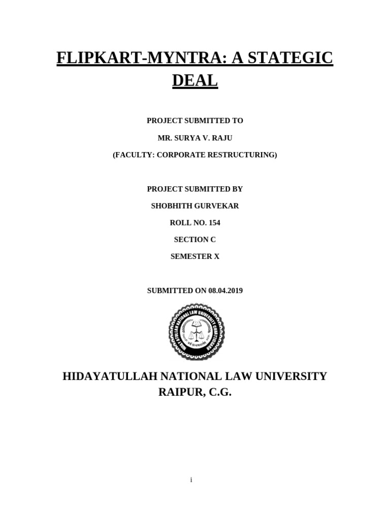 HRM Project | PDF | Mergers And Acquisitions | E Commerce