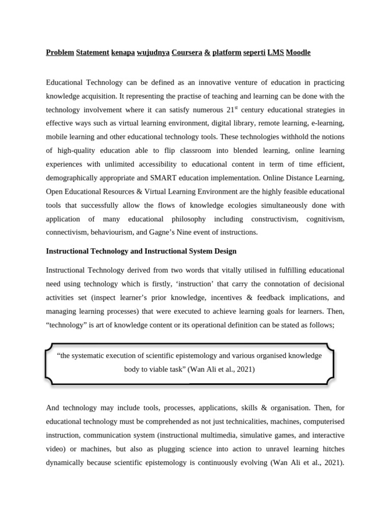 Instructional Technology | PDF | Educational Technology | Massive Open Online Course