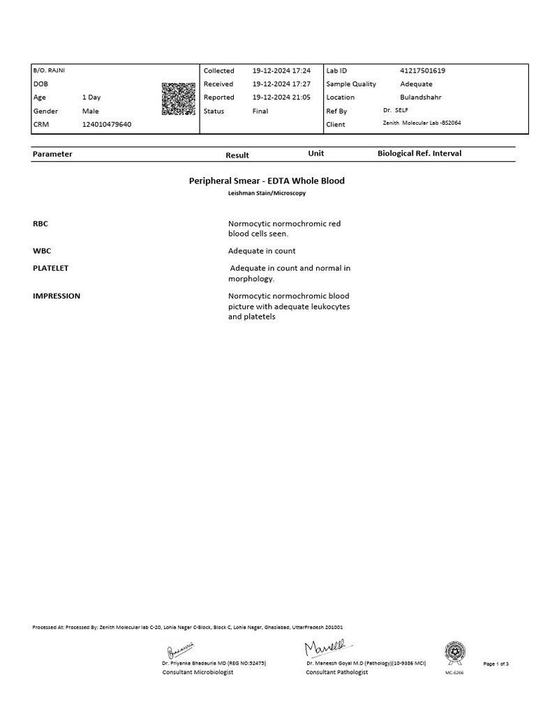 B O RAJNI | PDF | Anemia | Diseases And Disorders