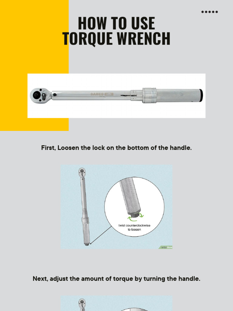 How To Use Torque Wrench | PDF