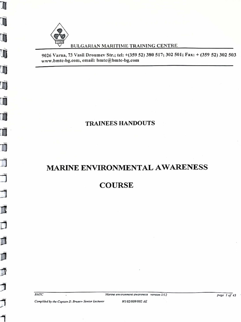 Environmental Awareness Course | PDF
