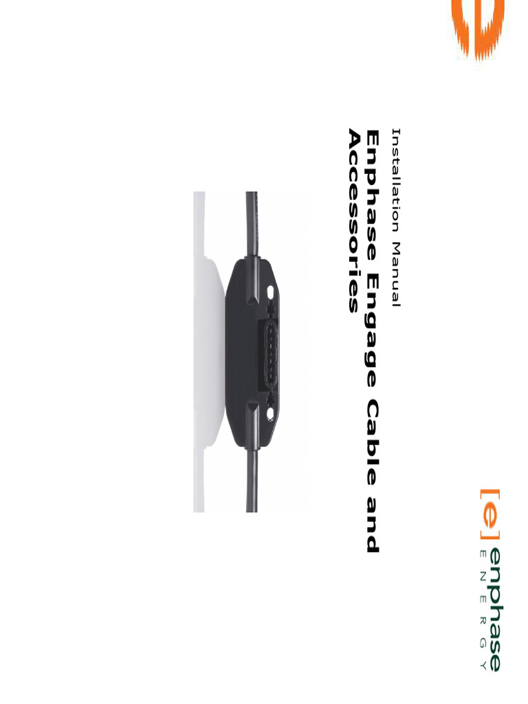 Enphase Engage Cable Installationoperation Manual 1 | PDF | Electrical ...