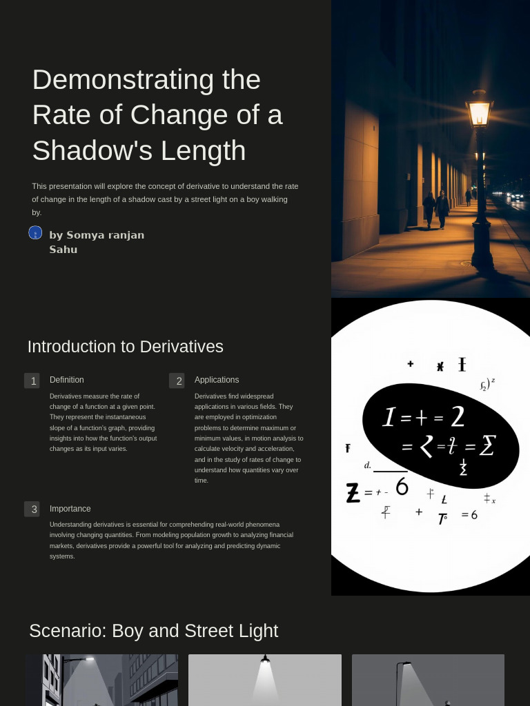 Demonstrating The Rate of Change of A Shadows Length 2 | PDF ...