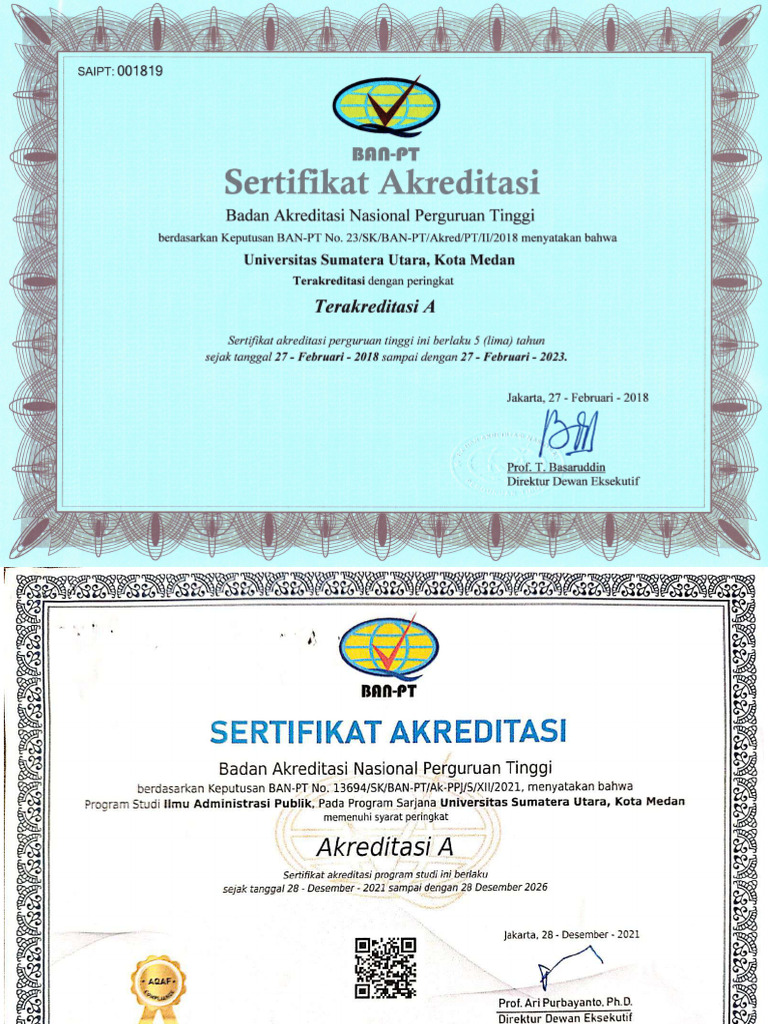 Gabungan sertif akreditasi | PDF