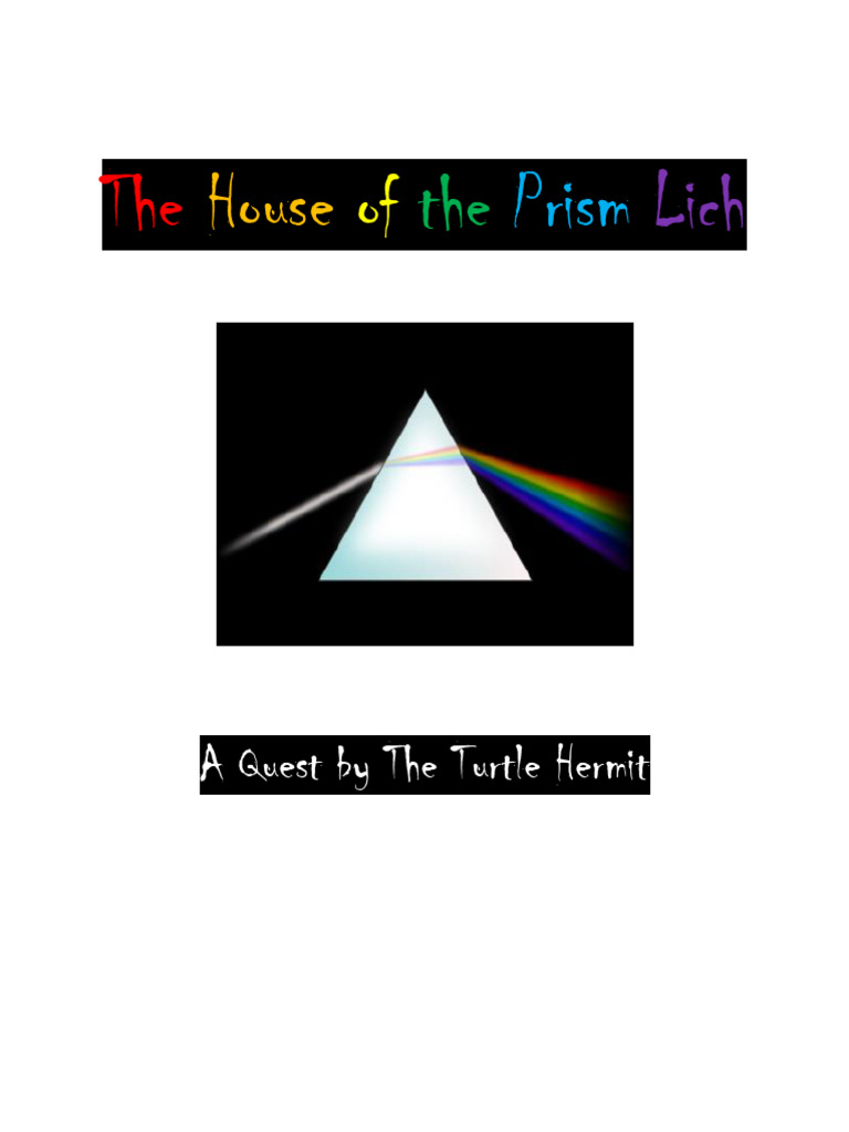The House of The Prism Lich Quest Guide | PDF | Room