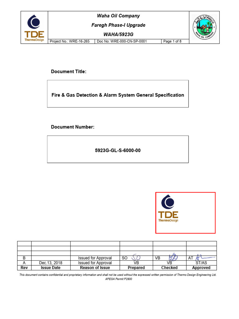 5906G-GL-S-6000-00 RevB - Fire & Gas Detection & Alarm System General ...