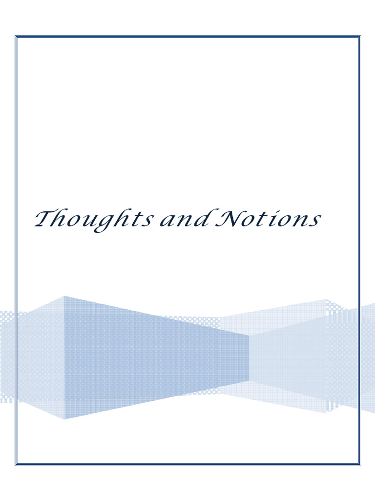 Thoughts and Notions | PDF | Postage Stamp | Umbrella
