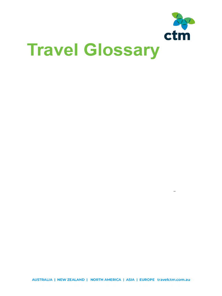 Business Travel Terms Guide | PDF | Airlines | Civil Aviation