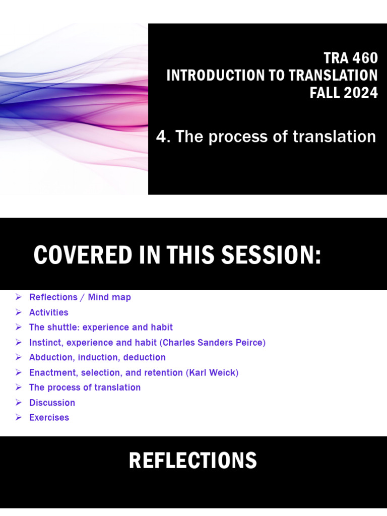 The Process of Translation | PDF | Inductive Reasoning | Translations