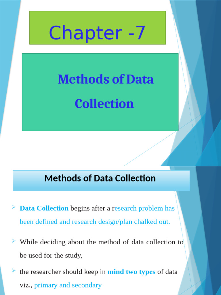 Chapter-7Data Collection | PDF | Level Of Measurement | Statistics