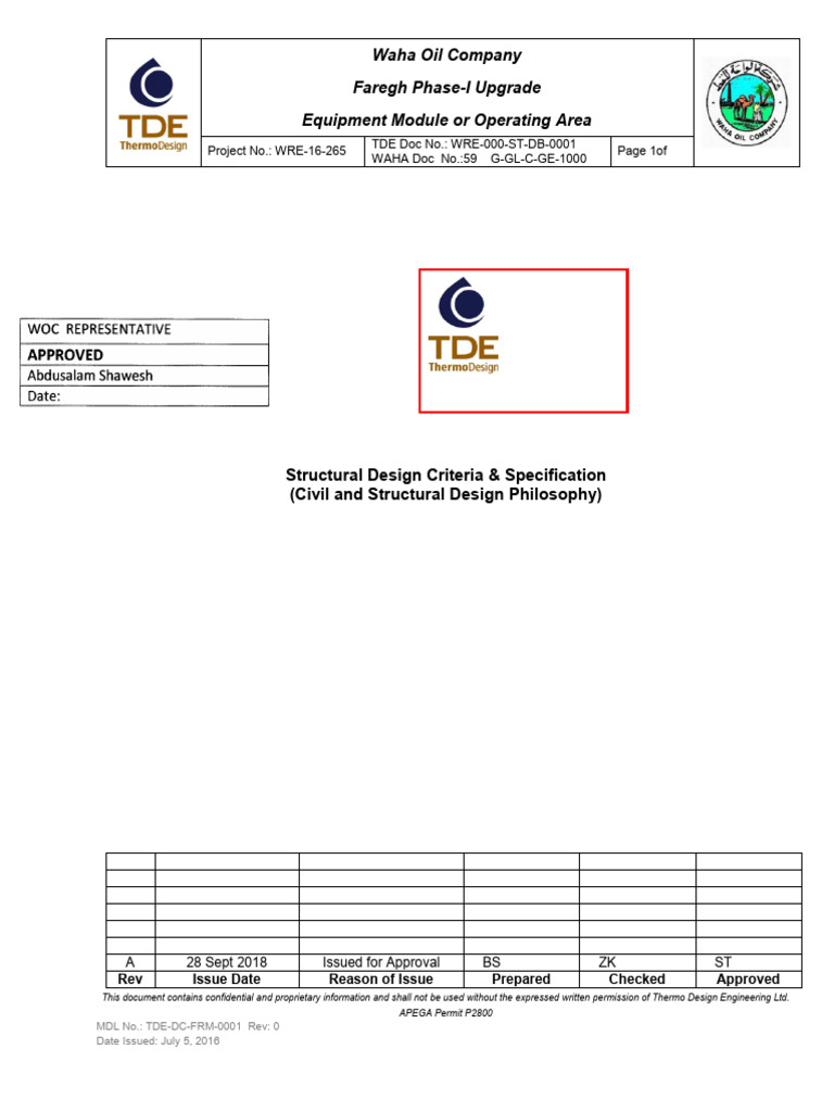 Faregh Phase-I Upgrade Design Criteria | PDF | Real Estate | Engineering
