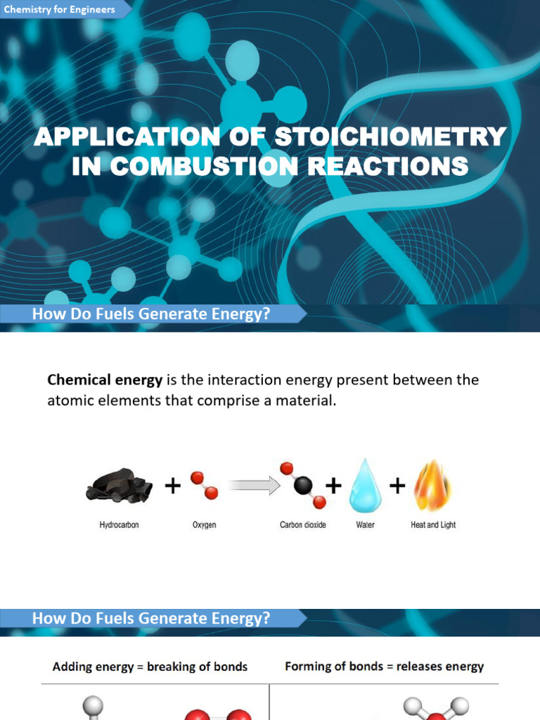 Chemical Energy in Fuelsss | PDF | Stoichiometry | Chemical Reactions