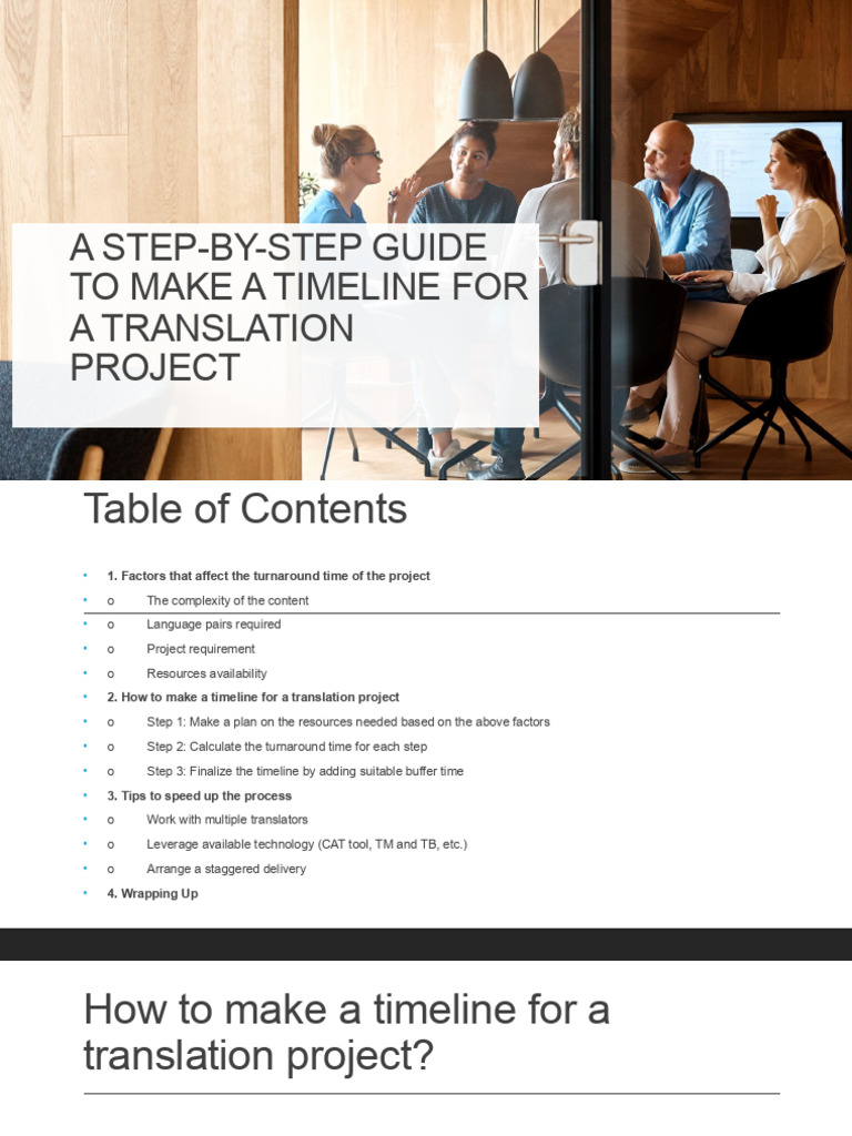 A Step-By-Step Guide To Make A Timeline For | PDF | Translations ...
