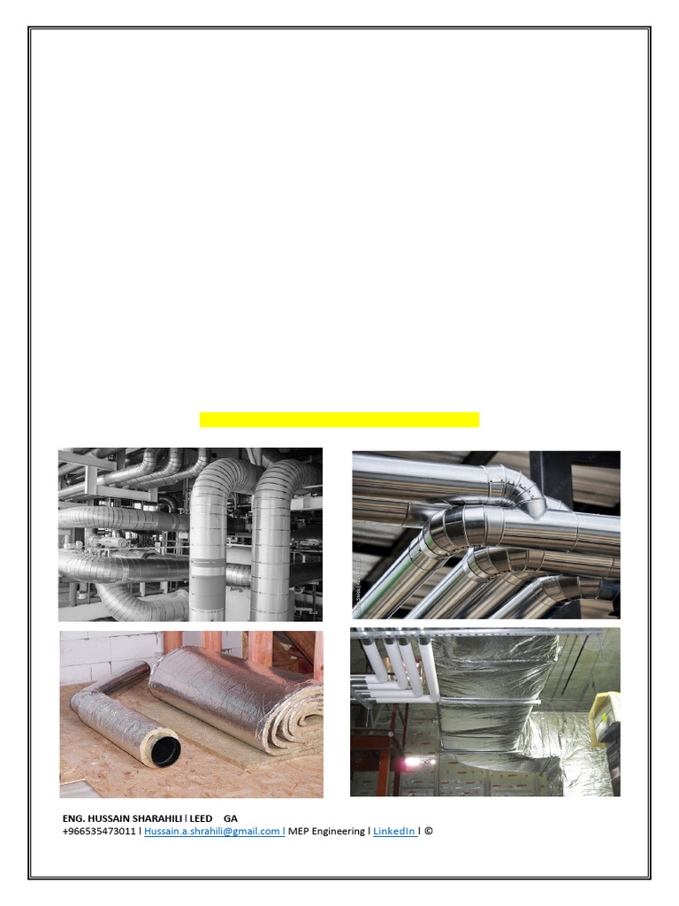 Insulation For Mechanical Systems | PDF | Thermal Insulation | Duct (Flow)