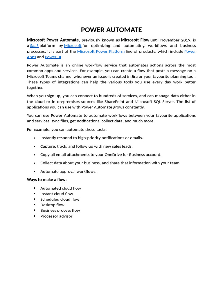 Power Automate | PDF