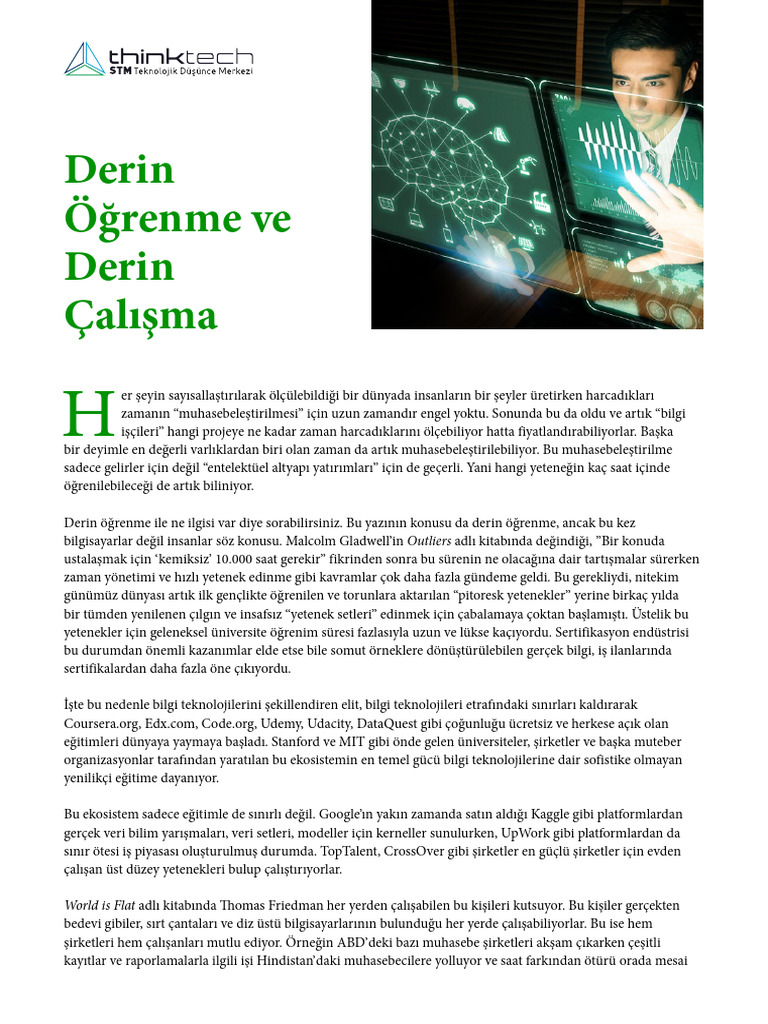 STM Blog Derin Ogrenme | PDF