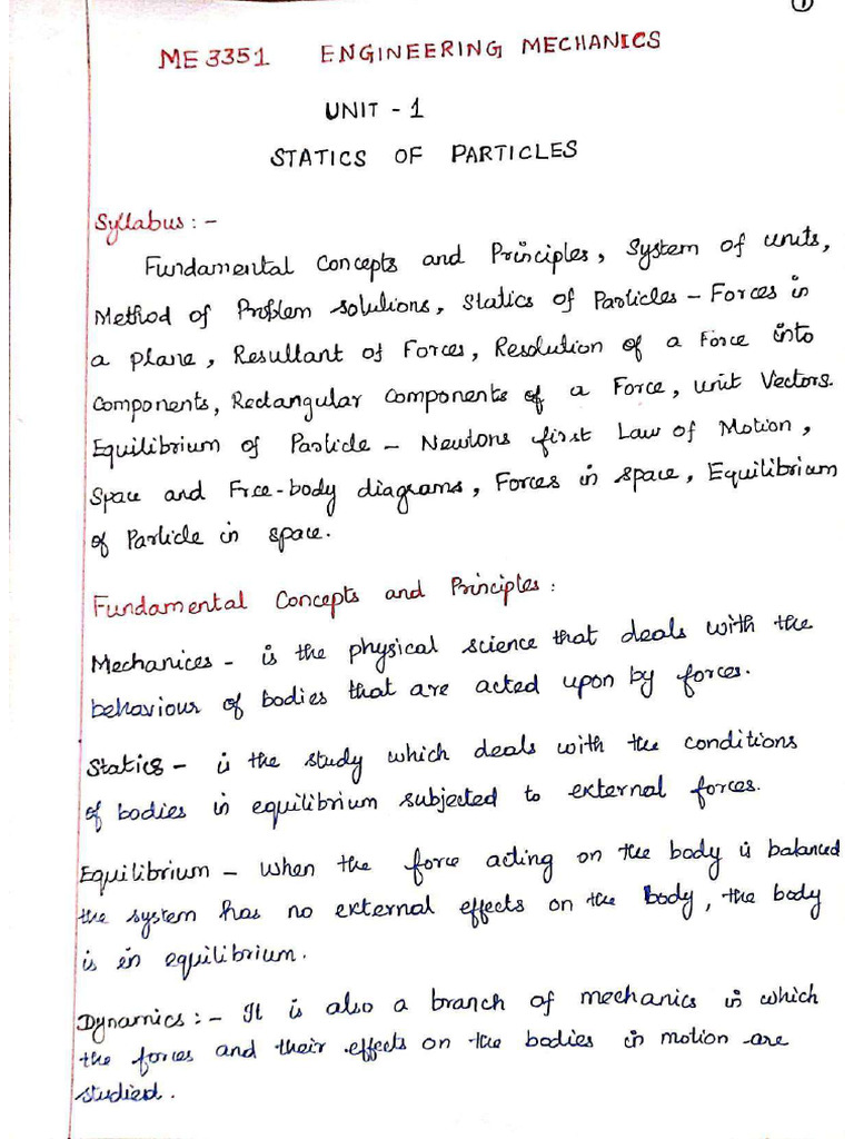 ME3351 Engineering Mechanics | PDF | Friction | Force