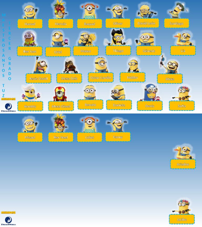 Pase de Lista 3°A MINION | PDF