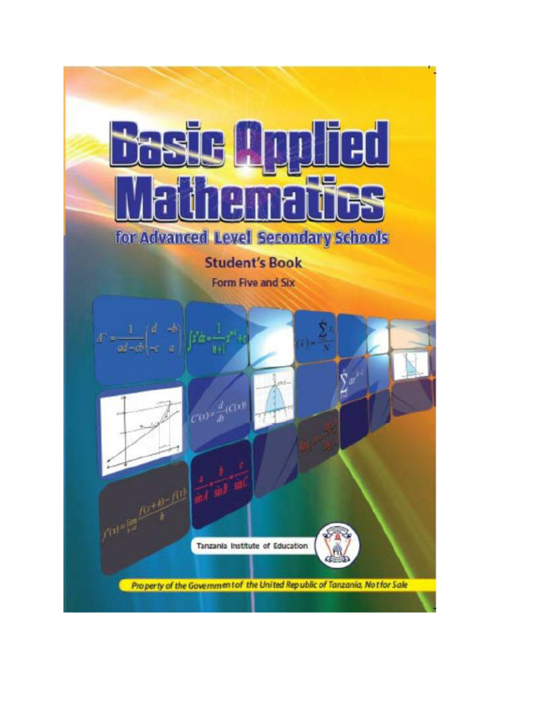 Basic Appied Mathematics F5 & F6 TIE Wazaelimu.com | PDF
