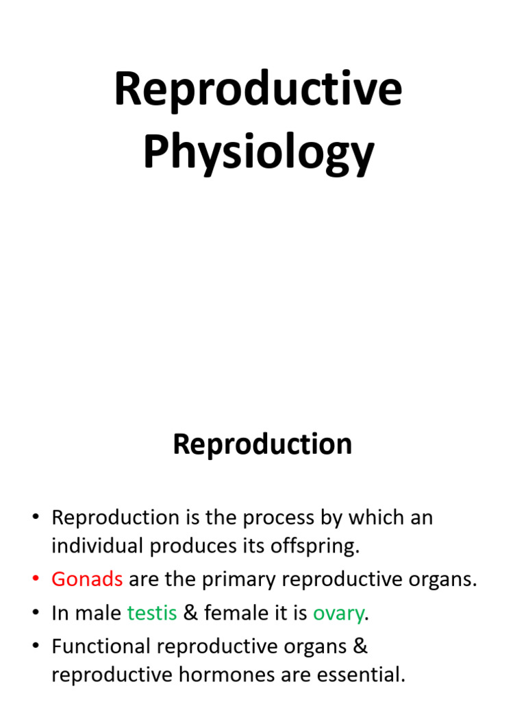 Reproductive Introduction | PDF