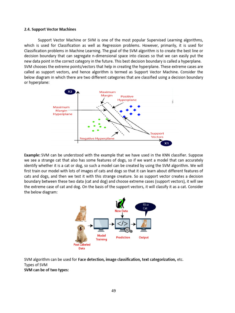 Machine Learning (R17a0534) 54 57 | PDF | Support Vector Machine | Statistical Classification
