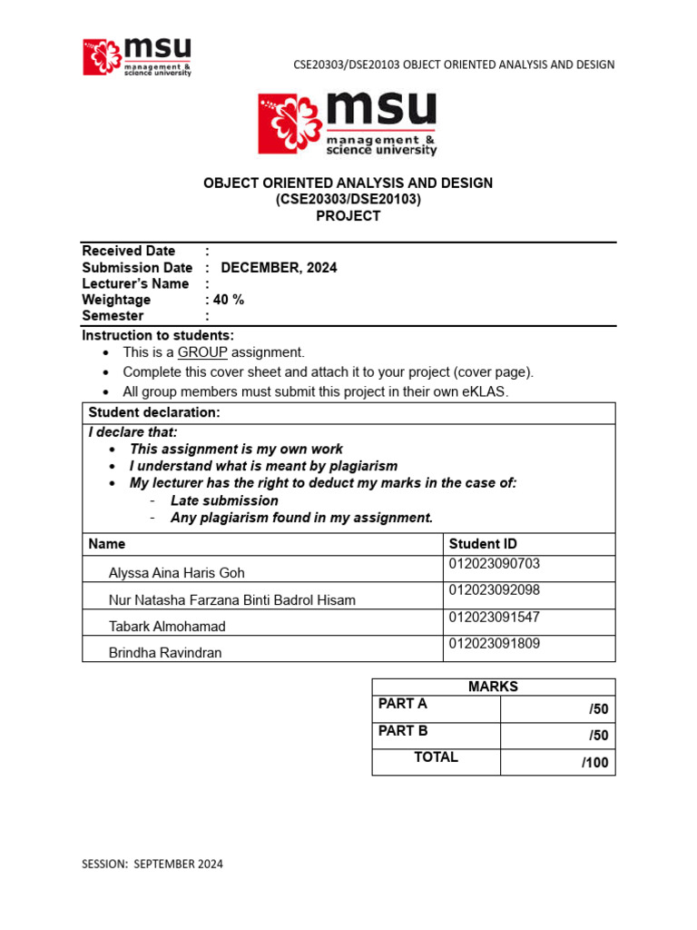 Ooad Final Project Pdf Analytics Use Case
