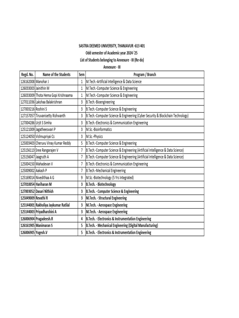 Annexure_3 | PDF | Engineering | Science