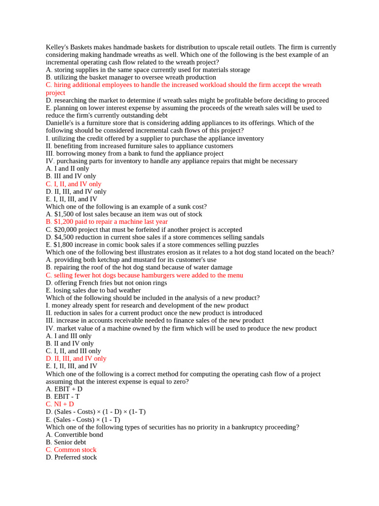 Quiz-chapter-3-5 | PDF | Stocks | Dividend