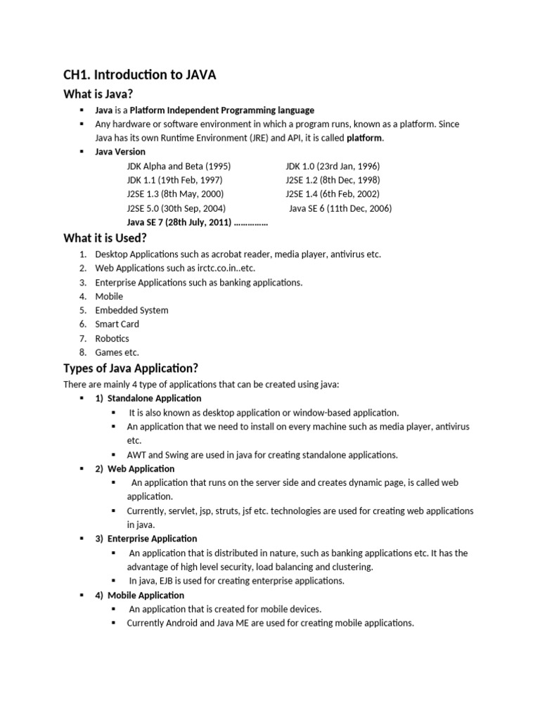 CH1_1 | PDF | Java Virtual Machine | Java (Programming Language)