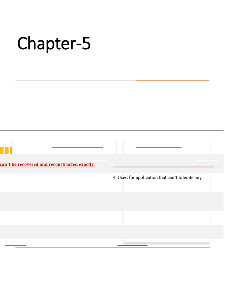 chapter-5 | PDF | Data Compression | Signal Processing