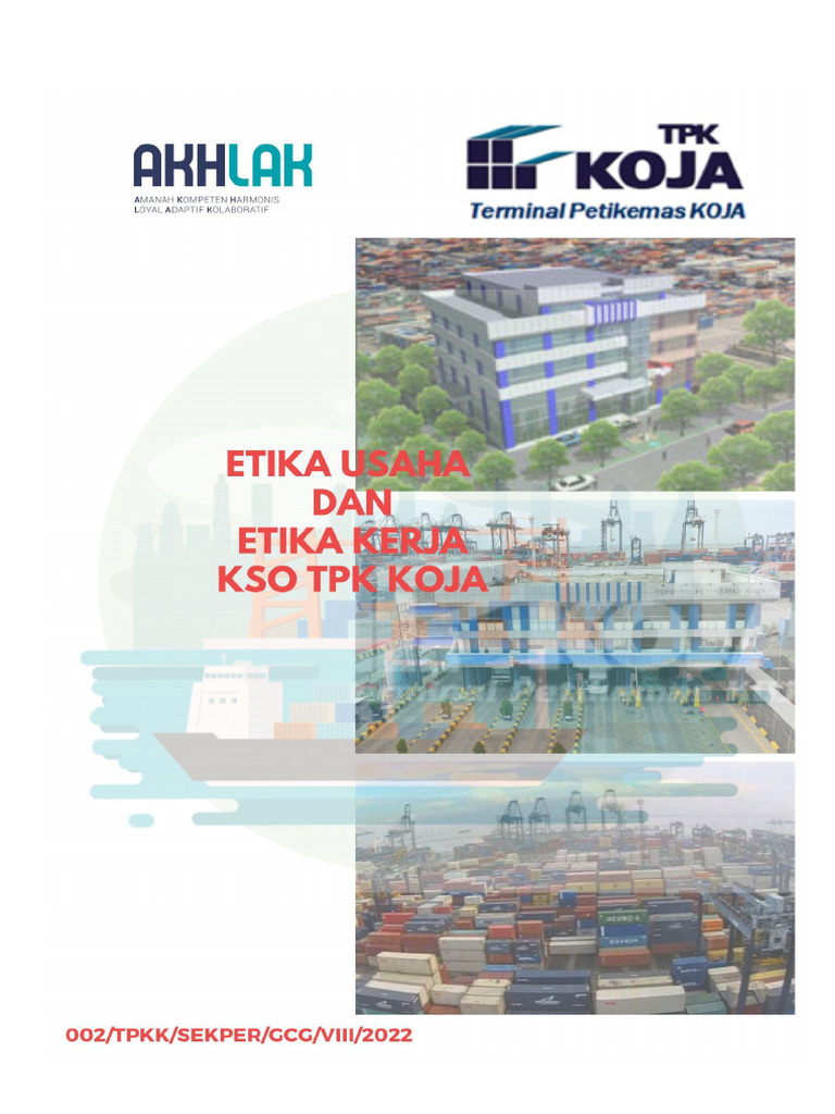 Buku Etika Usaha Dan Etika Kerja TPK Koja | PDF