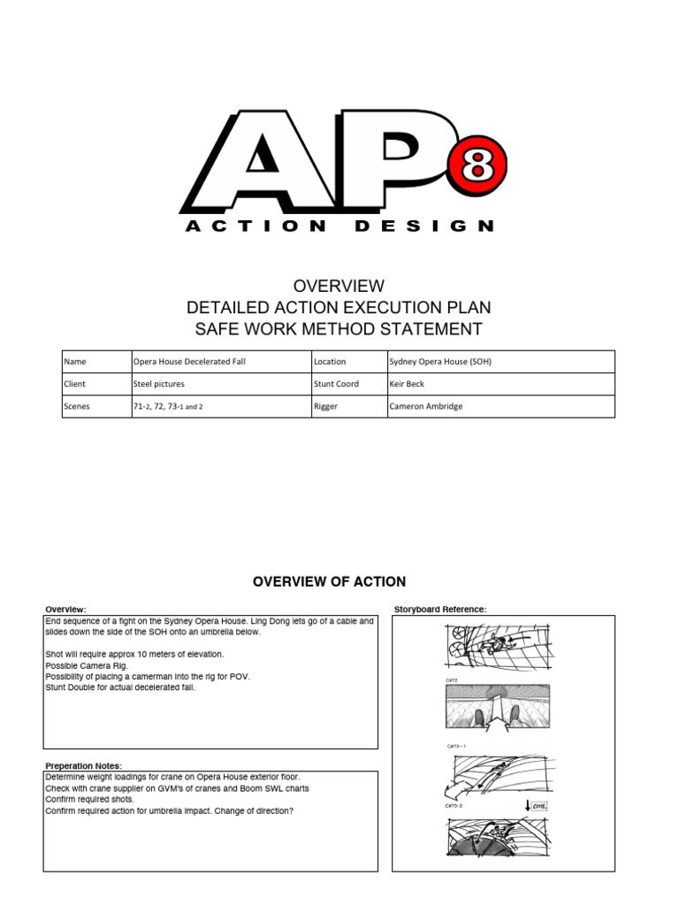 Stunt-Rigging-SWMS-Opera-House-Decel-2 | PDF | Crane (Machine ...