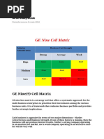 GE 9 Cell Matrix: Strategic Business Analysis | PDF | General Electric ...