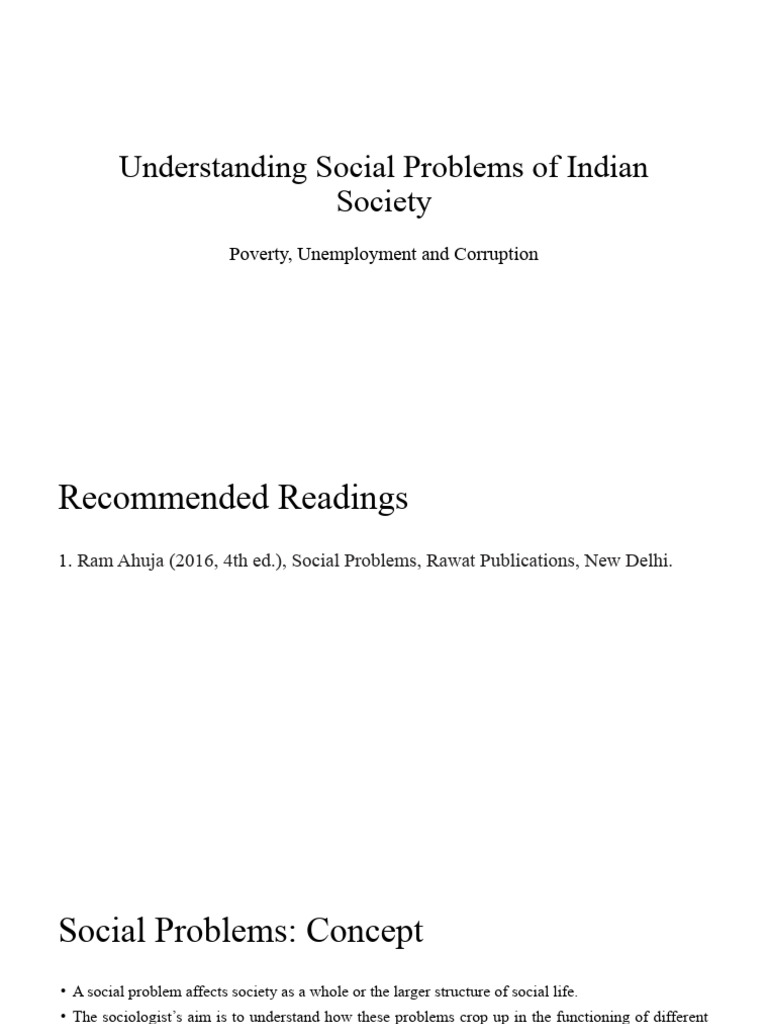 Unit 11 - Poverty, Unemployment and Corruption | PDF | Unemployment ...