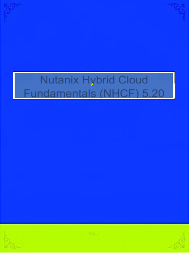 Nutanix Hybrid Cloud Fundamentals | PDF | Cloud Computing | Virtualization
