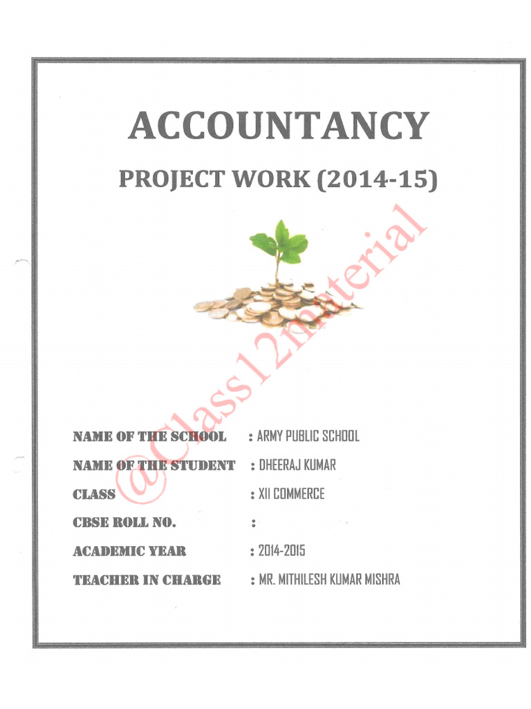 Accountancy Project Comprehensive 2 XII | PDF