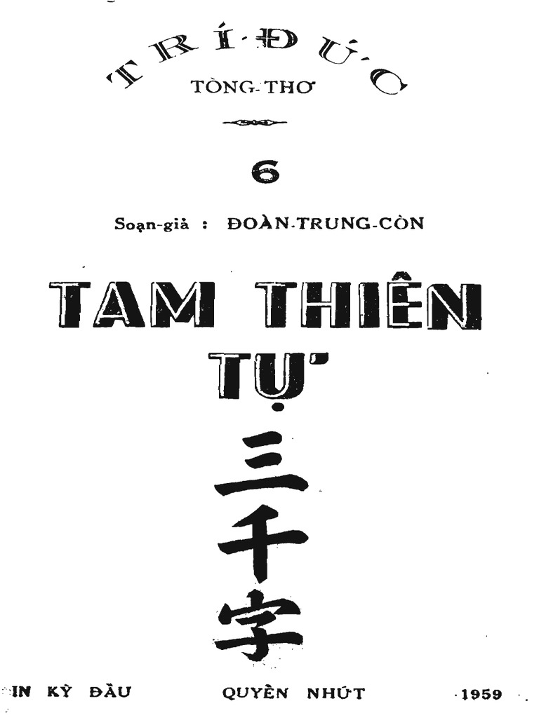 Tam Thien Tu-1959(Doan Trung Con) | PDF