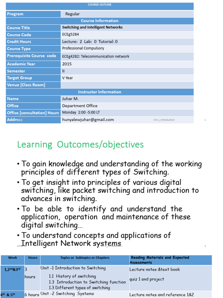 CH-1 Inroduction_pptx | PDF | Telephone Exchange | Computer Network